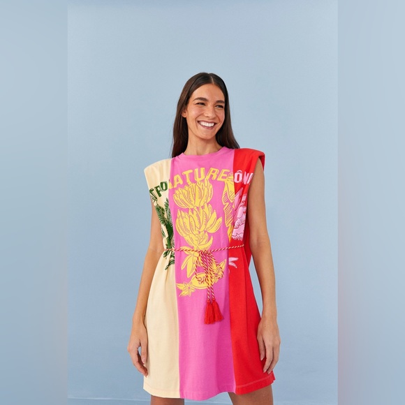 FARM Rio | Dresses | Nwt Farm Rio Mixed Prints Mini Dress | Poshmark